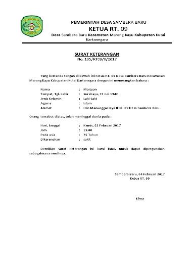 Detail Contoh Surat Pindah Desa Koleksi Nomer 20