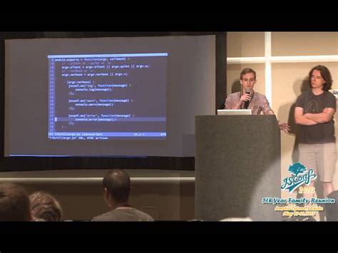jsconf talk master the command line with node js from jsconf class central