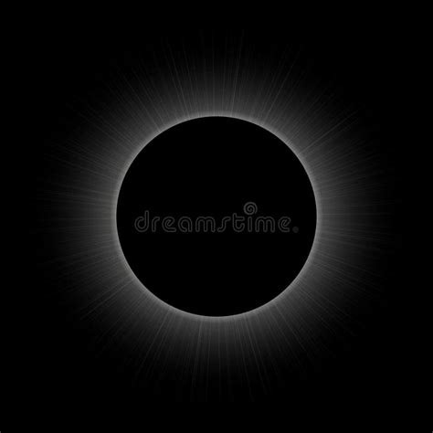 Eclipse Total Del Sol Fondo Del Eclipse Ejemplo Del Vector Stock De