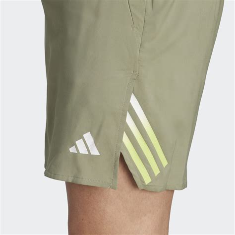 Adidas Train Icons Stripes Training Shorts Green Adidas Uae