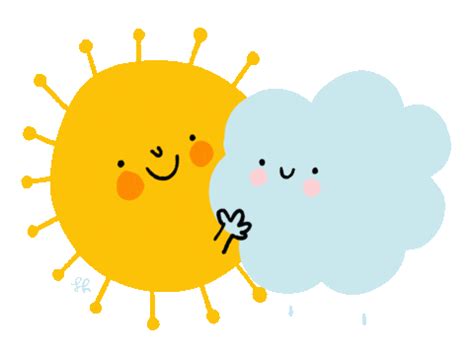 The Sun And Cloud Are Smiling Together