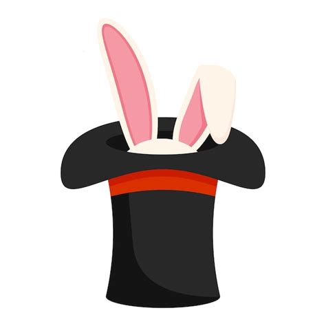 Conejo En Un Sombrero M Gico Ilustraci N Vectorial Vector Premium