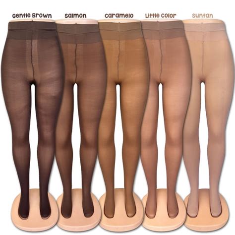 Sheer To Waist Carnival Tights Skin Tone Stockings Brown Etsy