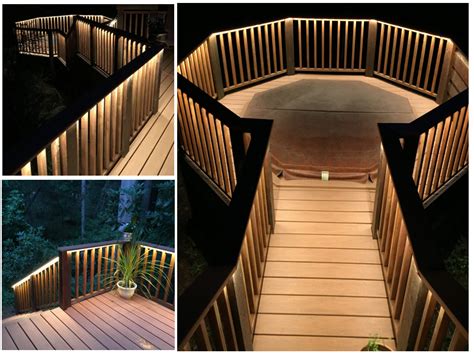 Outdoor Led Light Strips For Deck Railing Outdoor Lighting Ideas