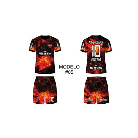 Kit Uniforme De Futebol Personalizado Camisa E Cal O Escudo