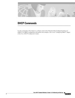 Fillable Online DHCP Commands Fax Email Print PdfFiller