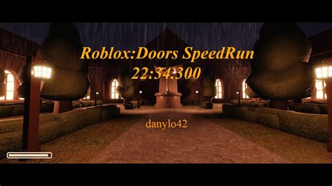 Roblox Doors Solo SpeedRun 22 34 300 Danylo42 Speedrun No