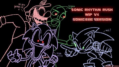 Fnf Sonic Rhythm Rush Fanmade Version Sonic Exe Week Wip V4 YouTube