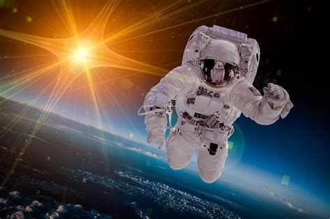 Astronaut Floating In Space