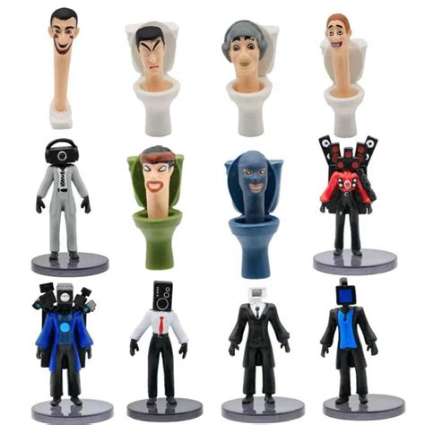 VANES Skibidi Toilet Figura De Acción Cámara Hombre Figuras Juguete