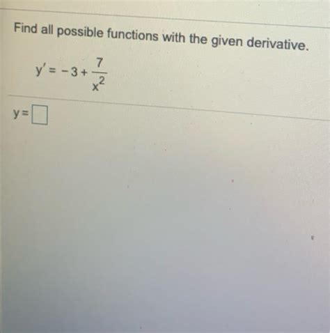 solved find all possible functions with the given