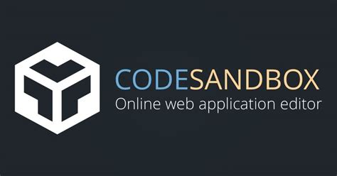 codesandbox online coding web application online web