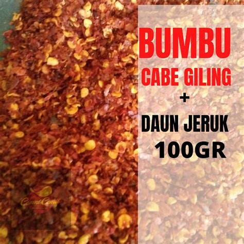 Jual Cabe Giling Daun Jeruk 100gr Pedas Shopee Indonesia