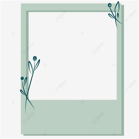Marco Polaroid Estético Simple PNG dibujos Polaroid Clipart Estético