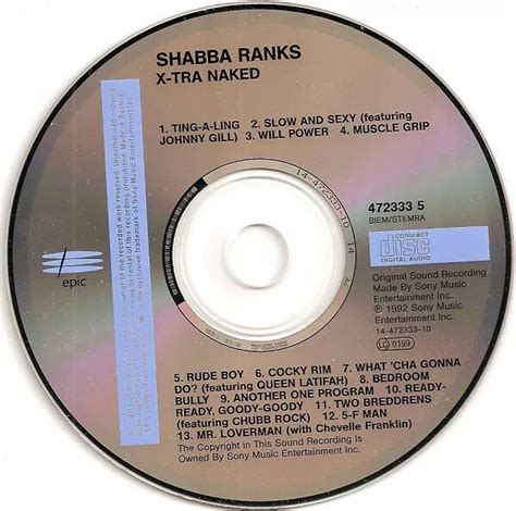 Shabba Ranks X Tra Naked Cd Album Eur Picclick Fr