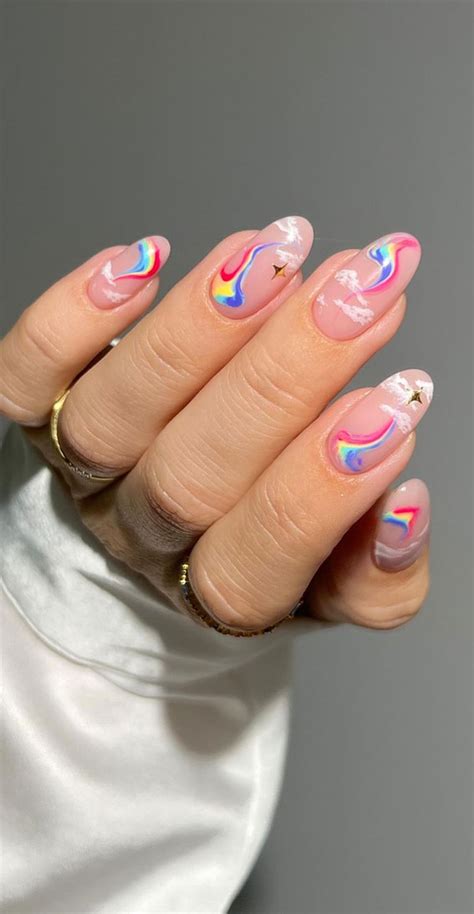50 Fresh Summer Nail Designs Different Shape Short Nails