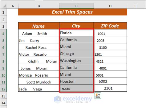 How To Trim Spaces In Excel 8 Methods ExcelDemy
