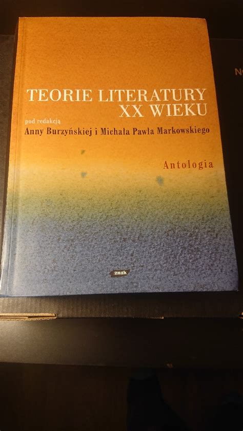 Teorie Literatury Burzyńska Niska cena na Allegro pl