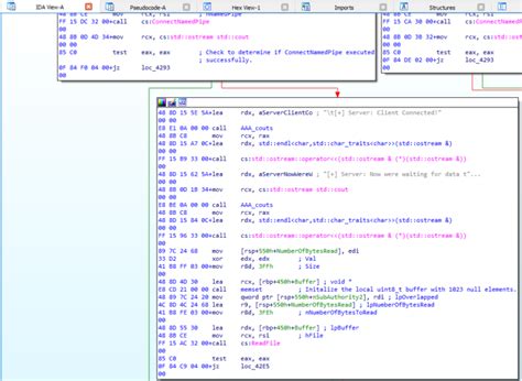 static analysis for custom windows named pipe servers with code