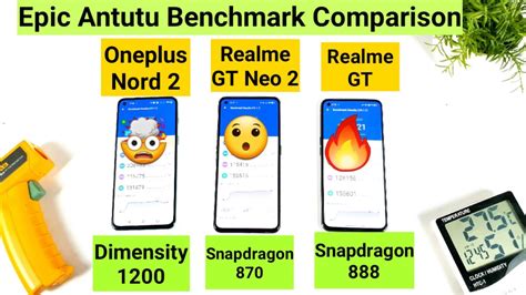 Oneplus Nord 2 Vs Realme GT Neo 2 Vs Realme GT Antutu Test Comparison