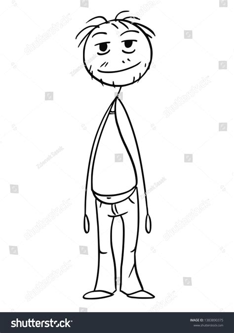 Cartoon Stick Figure Drawing Conceptual Illustration