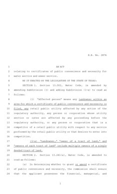 Fillable Online Legis State Tx Relating To Certificates Of Public