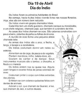 40 Atividades Para o Dia do Índio Cantinho Alternativo