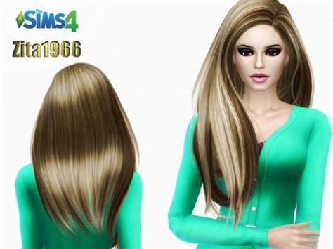 Sims Cc Hair Blonde Streaks Vectorret