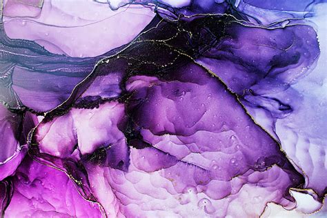 Luxury Abstract Fluid Art Painting Background Alcohol Ink Technique