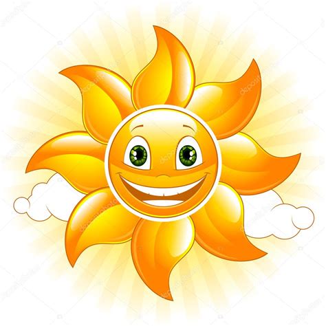 Dibujos animados sol feliz Ilustración de stock de Vecster 1469458