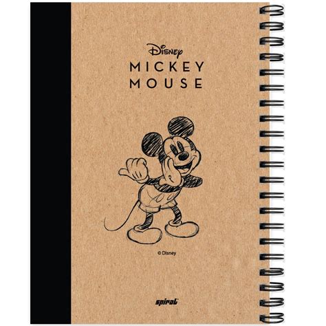 Caderno Universitário Capa Dura 1X1 80 Folhas Disney Mickey Kraft