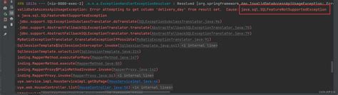 Java Sql Sqlfeaturenotsupportedexception Null Nested Exception Is