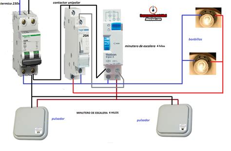 Diagrama Circuito Electrico De Escalera