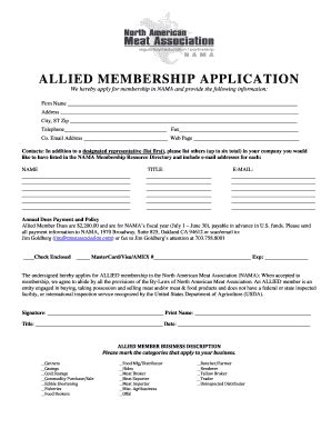 Fillable Online ALLIED MEMBERSHIP APPLICATION 0522 Docx Fax Email Print