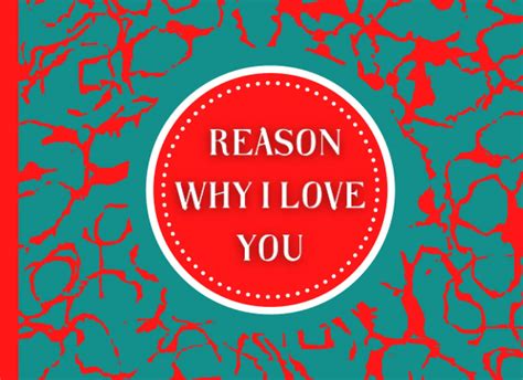 Reason Why I Love You Reasons Why I Love You Book Personalized Why I