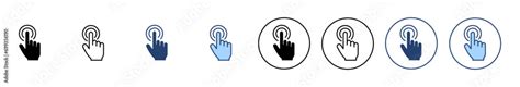 Hand Cursor Icon Vector Cursor Sign And Symbol Hand Cursor Icon Clik