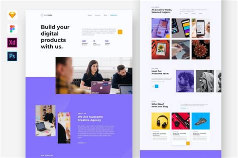 20 Best Adobe XD Website Templates Free Pro Yes Web Designs