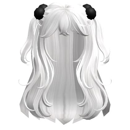 Anime Pigtails With Pom Poms White Roblox Item Rolimon S