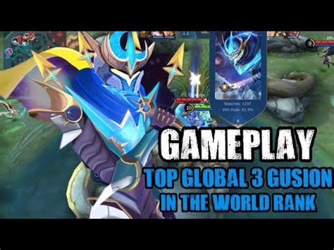 THE AGGRESIVE GAMEPLAY GUSION TOP GLOBAL 3 MOBILE LEGENDS BANG BANG