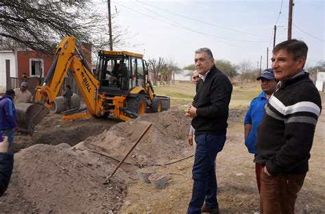 Nediani visitó el inicio de importante obra de desagüe pluvial en el B