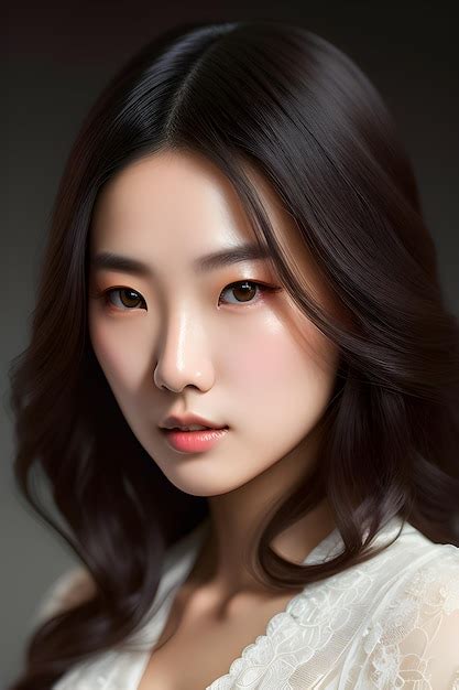 Premium Ai Image Beautiful Korean Woman With Beautiful Skin Beautiful Korean Model