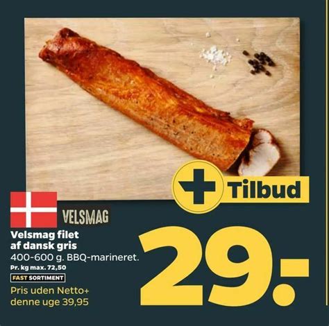 Velsmag Filet Af Dansk Gris Tilbud Hos Netto
