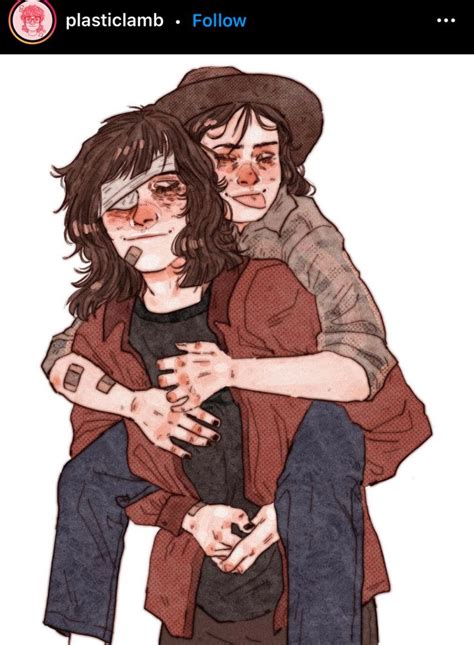 Two People Hugging Each Other While One Is Holding The Other