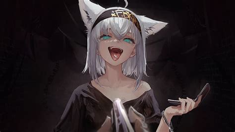 Anime Anime Girls Drugs Aqua Eyes Cellphone Open Mouth Tongue Out Hd Wallpaper