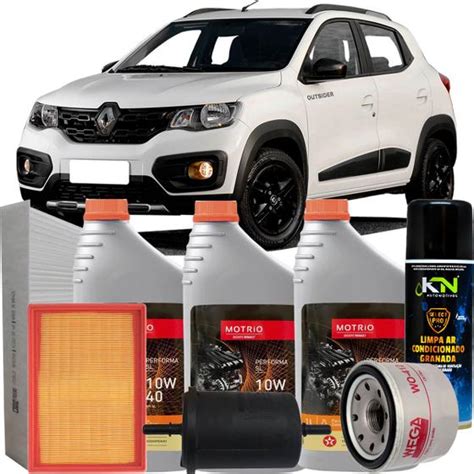 Kit Revisão Oleo 10w40 Motrio E Filtros Renault Kwid 1 0 12v 2017 2018