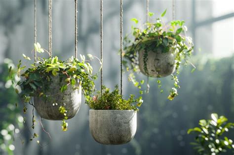 Premium Photo DIY Hanging Planters Made From Recycled Materials