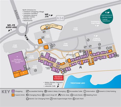 Map Of Our Shopping Village Trentham Estate
