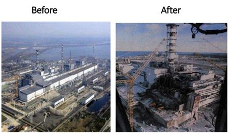 Chernobyl Reactor Before And After