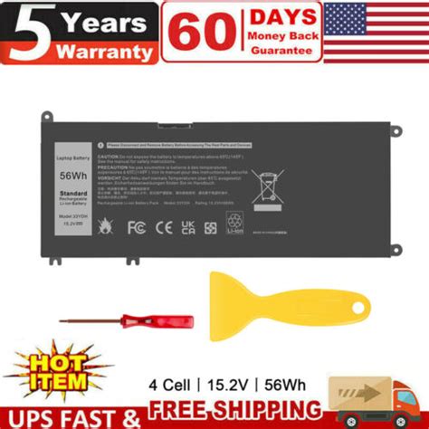 NEW 56WH 33YDH Battery For Dell Inspiron 15 7577 17 7000 7778 7779 7786