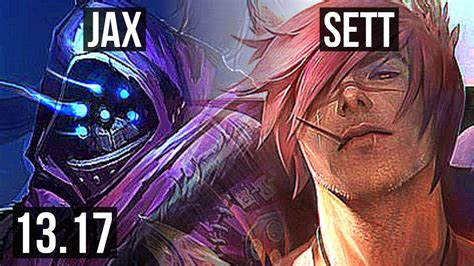 JAX Vs SETT TOP 7 Solo Kills 600 Games EUW Master 13 17 YouTube